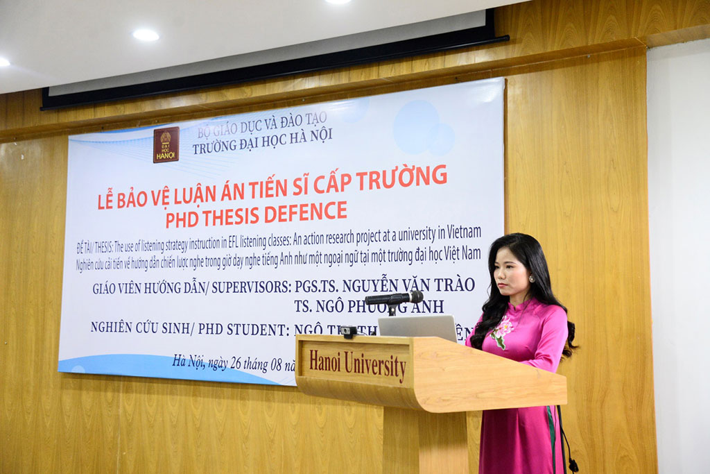 NCS. Ngô Thị Thanh Huyền bảo vệ thành công luận án Tiến sĩ ngành Ngôn ...